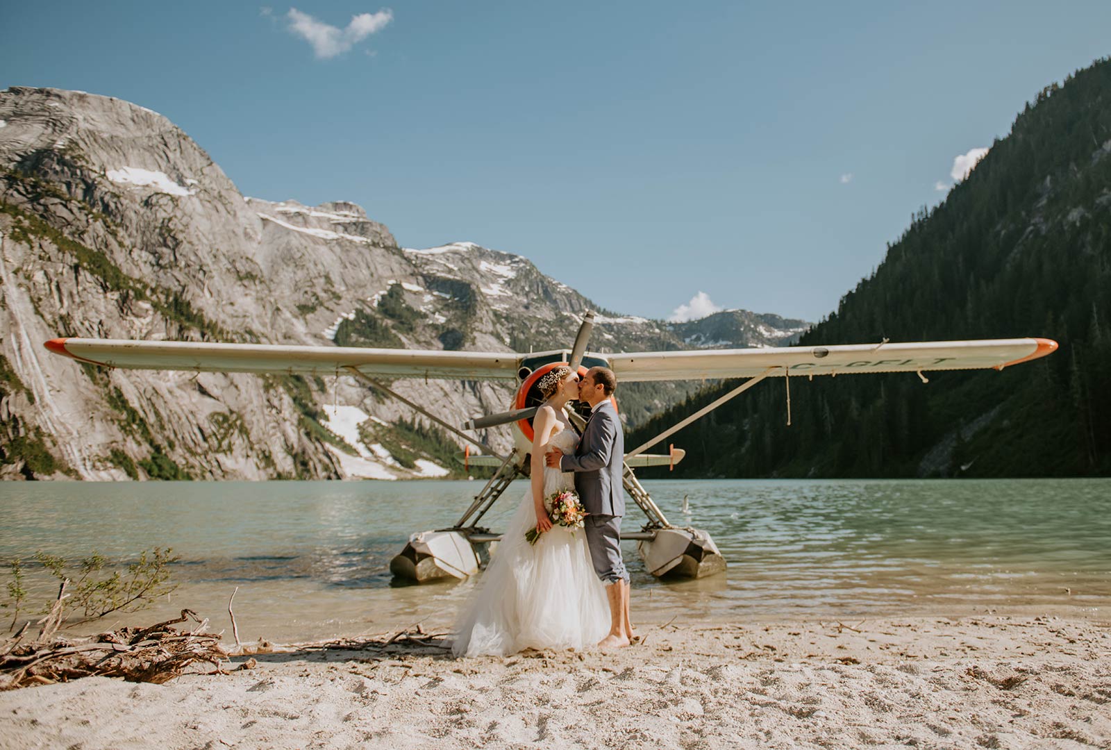 Adventure Elopements via Floatplane | Sunshine Coast BC